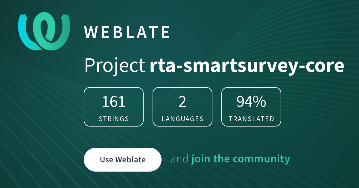 Get involved in rta-smartsurvey-core! @ Weblate